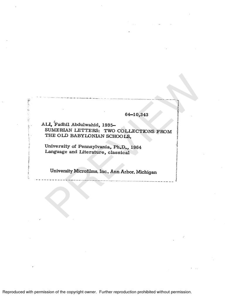Sumerian Letters, Two Collections From The Old Babylonian Period | PDF ...