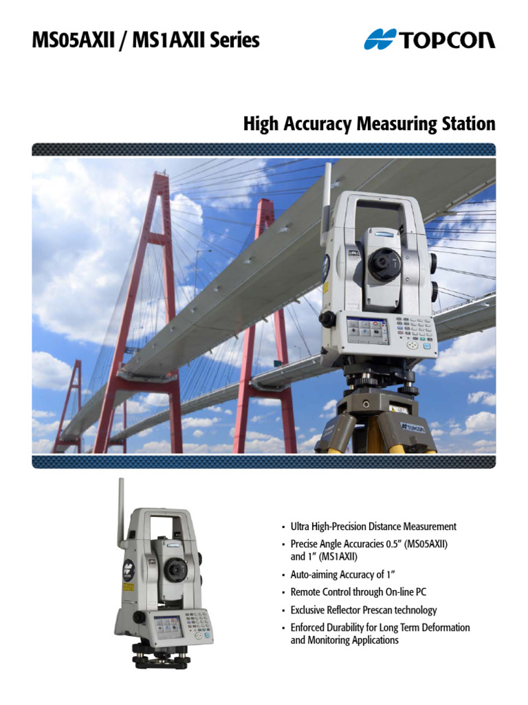 Topcon MS 05 | PDF | Accuracy And Precision | General Packet Radio Service