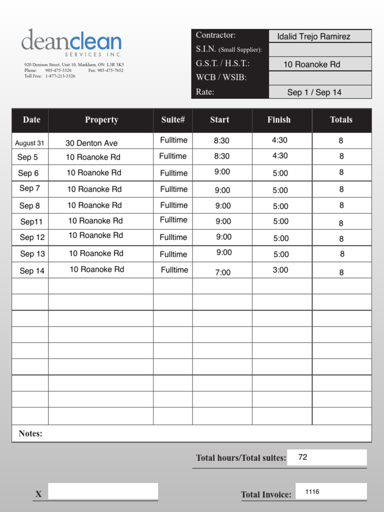 Fillable Time Sheet 2 | PDF
