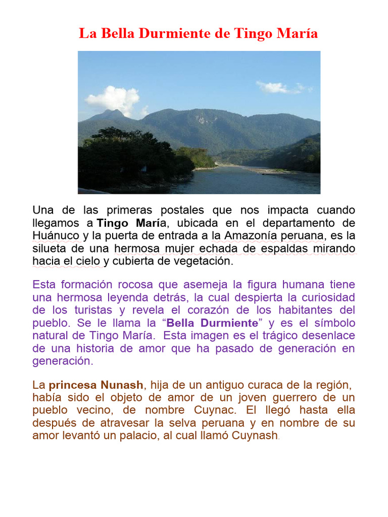 La Bella Durmiente de Tingo María | PDF | Religión y espiritualidad ...