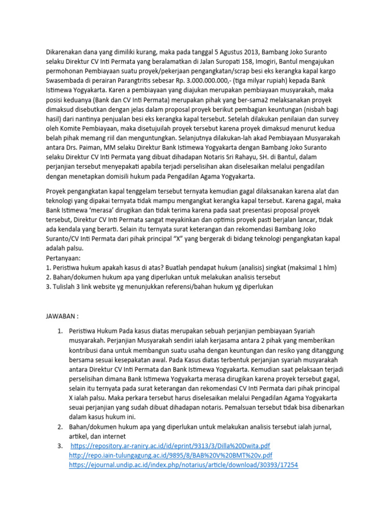 Analisis PDH Lindaayu | PDF