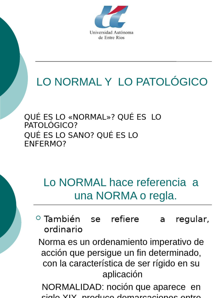 Clase PP Lo Normal y Lo Patolögico | PDF | Masturbación | Sociedad
