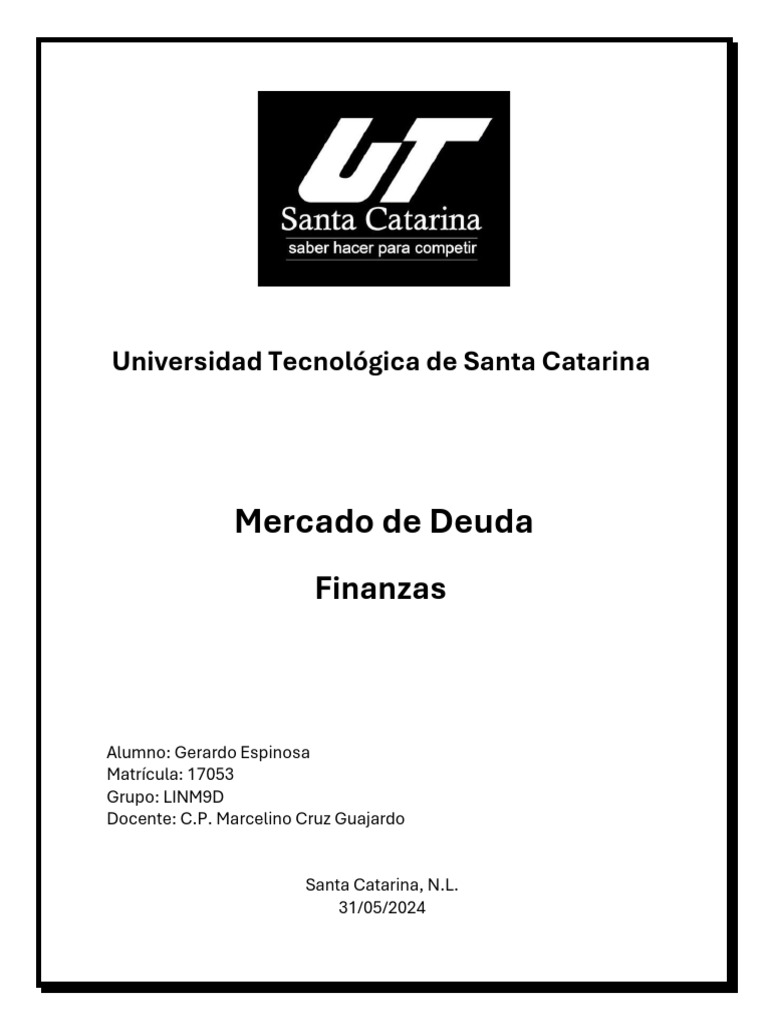 Mercado de Deuda | PDF | Bancos | Deuda