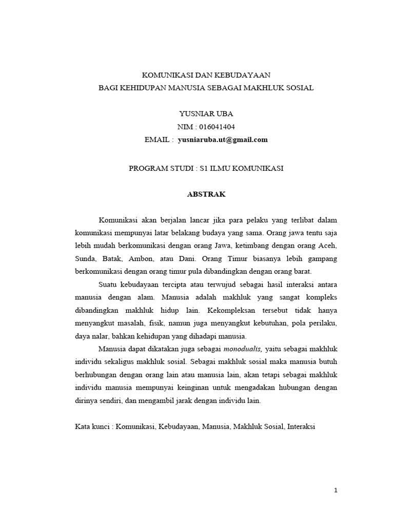 Karil Komunikasi | PDF