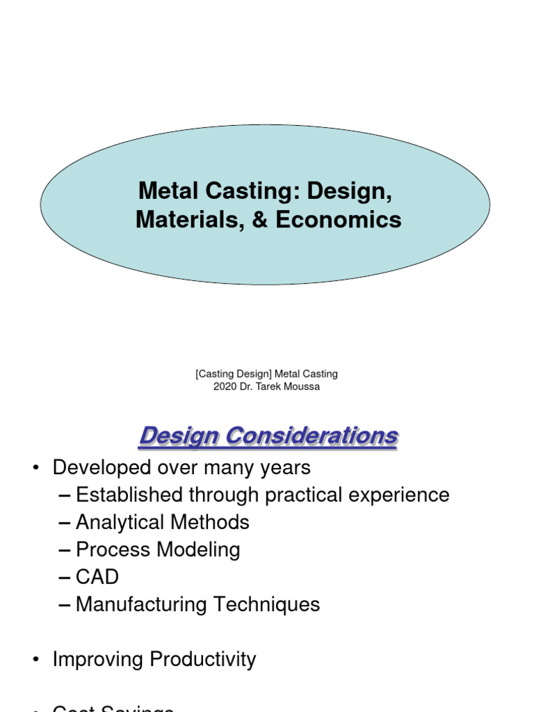 4 - Metal Casting Design | PDF | Building Materials | Business Process