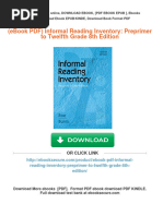 Jerry Johns Reading Inventory Guide | PDF | Reading Comprehension ...
