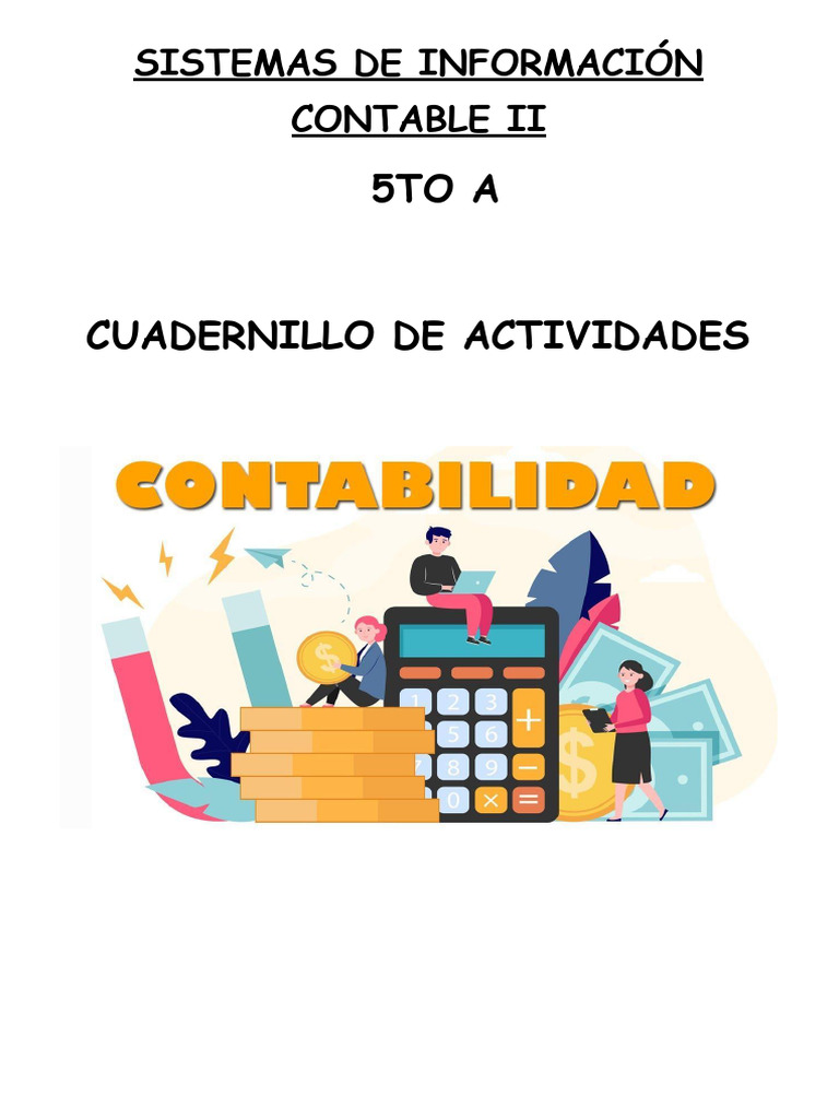 Cuadernillo SIC 2 5º ES 2024 | PDF | Hoja de balance | Contabilidad