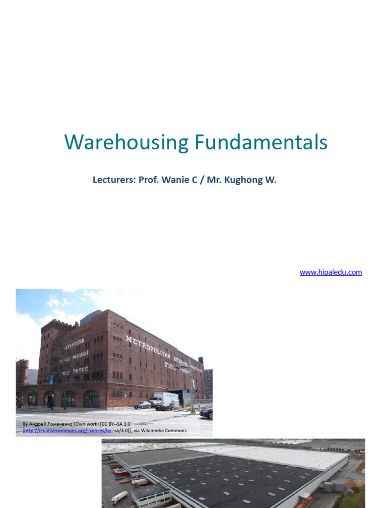 Warehousing Introduction Unit 1 | PDF | Warehouse | Pallet