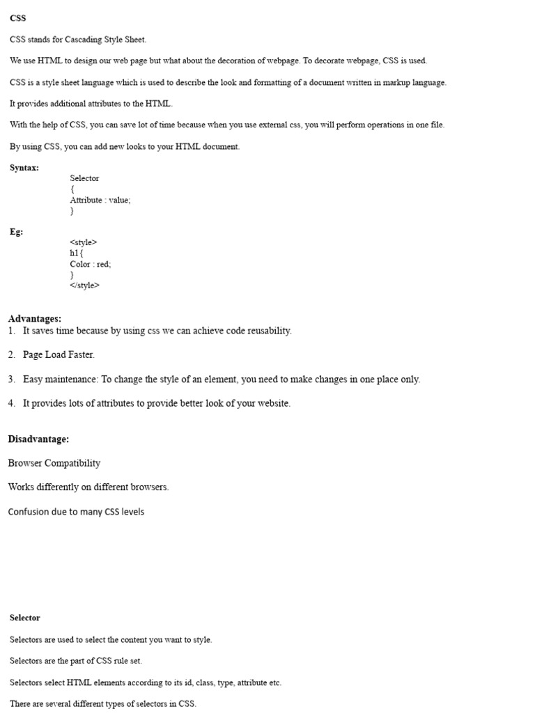 2 CSS and Applications of Internet | PDF | Html | Html Element