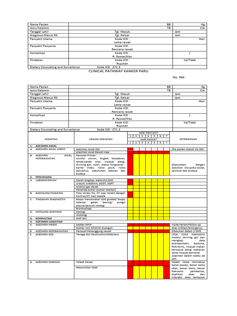 CP Kanker Paru Revisi | PDF