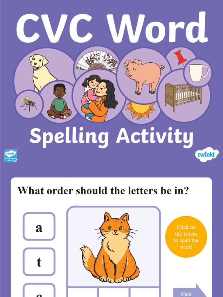 CVC Spelling Activity | PDF