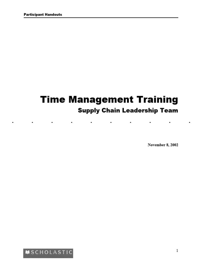 Time Management Workbook | PDF | Goal | Computer File