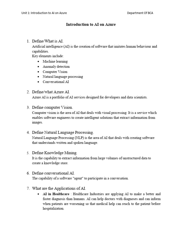 Artificial Intelligence Notes | PDF | Artificial Intelligence ...