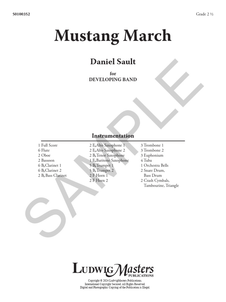 Mustang March: Sample | PDF | Elementary Organology | Music Technology