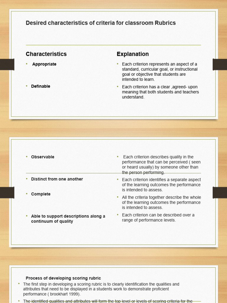 Chapter 5 Developing Scoring Rubric | PDF | Rubric (Academic) | Educational Assessment