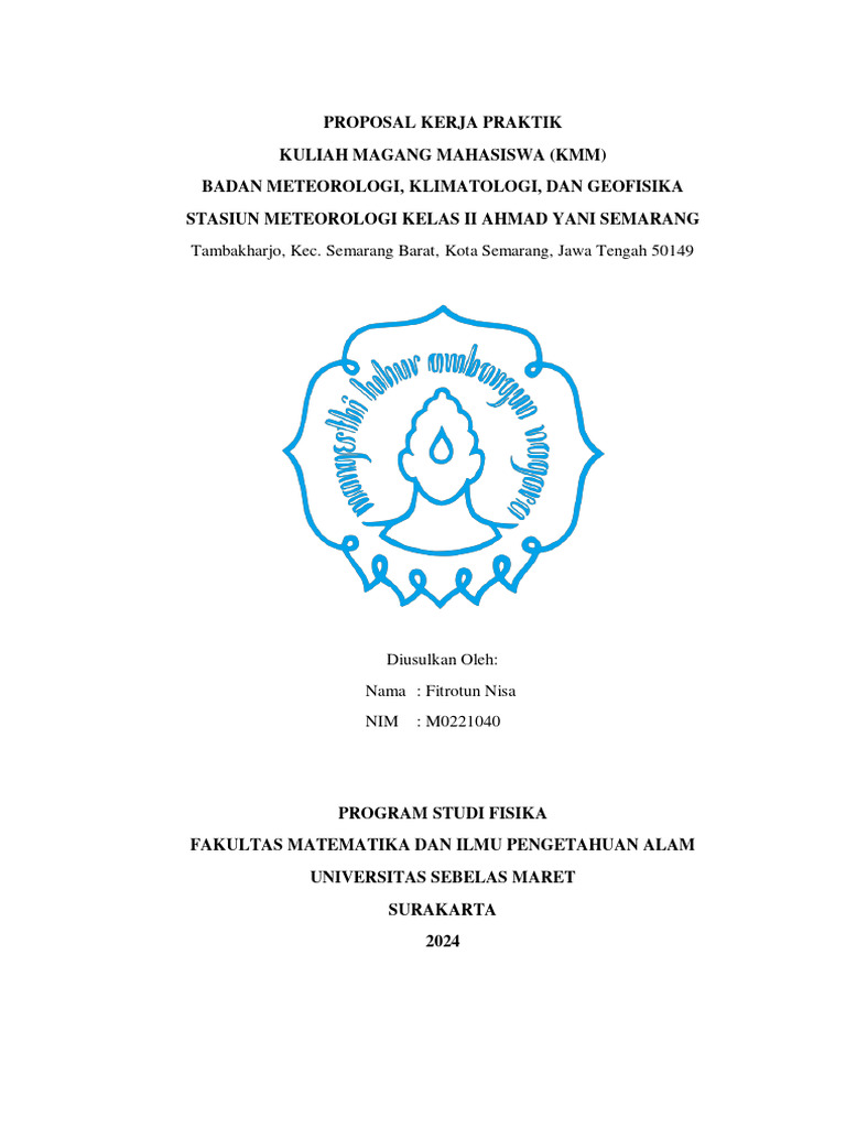 Proposal Magang - Fitrotun Nisa | PDF