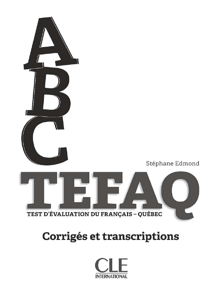 ABC TEFAQ Corrigés | PDF
