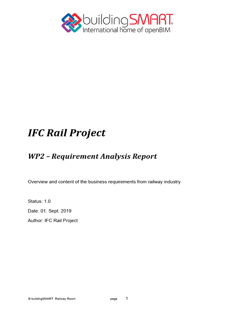 RWR-IfC Rail-Requirement Analysis Report | PDF | Rail Transport | Coordinate System