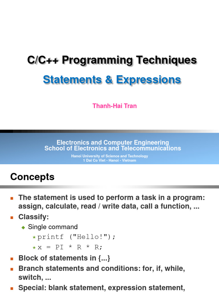 S02. ExpressionOperatorControl | Download Free PDF | Control Flow | Computer Programming