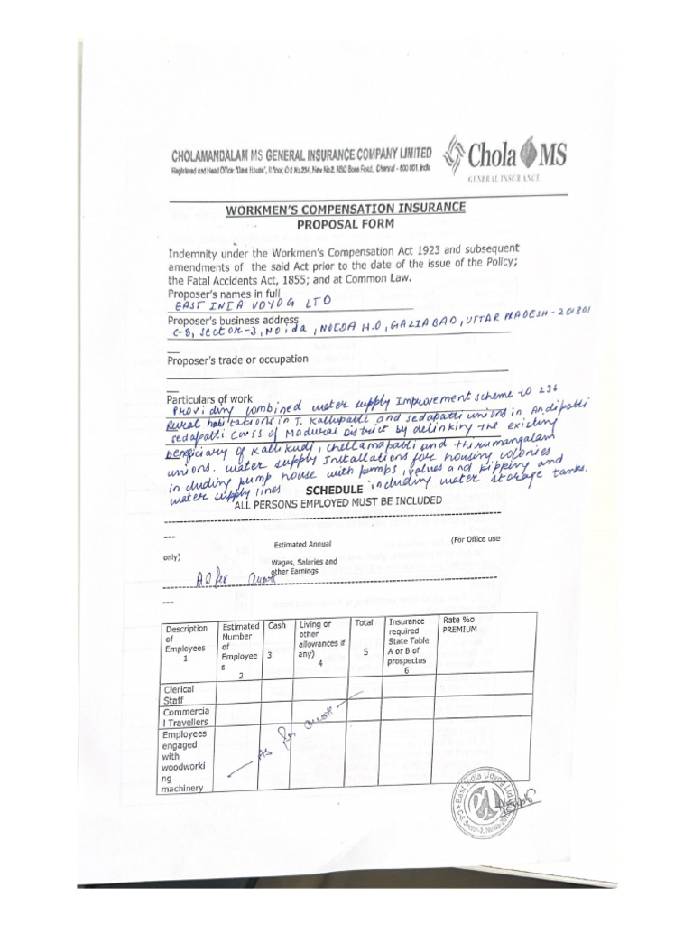 Cholamandalam MS General Insurance Company Limited | PDF