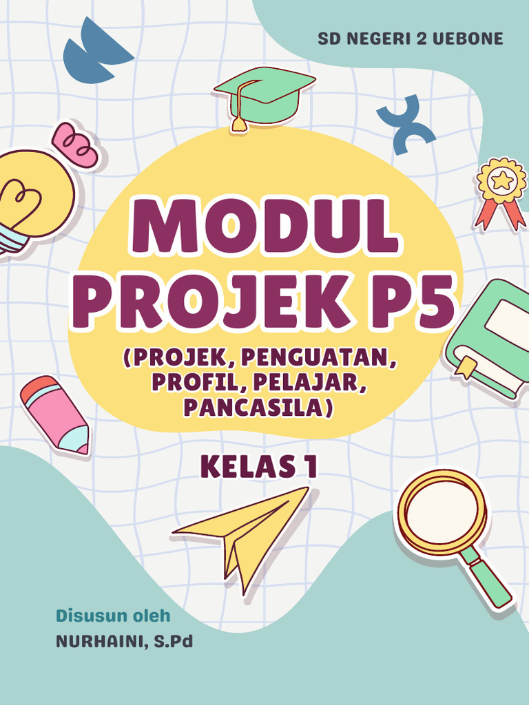Hijau Kuning Abstrak Lucu Cover Modul Pembelajaran Siswa Dokumen A4 | PDF