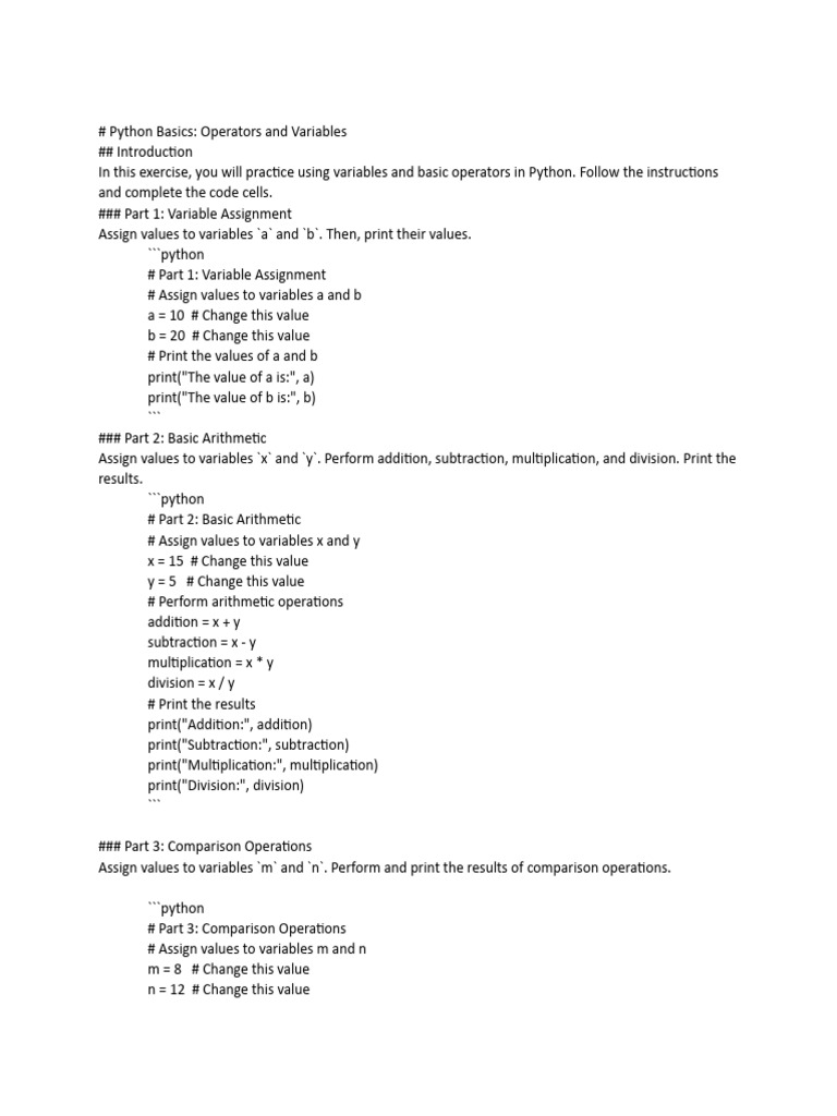 Python Basics - ACT | PDF | Computer Architecture | Arithmetic
