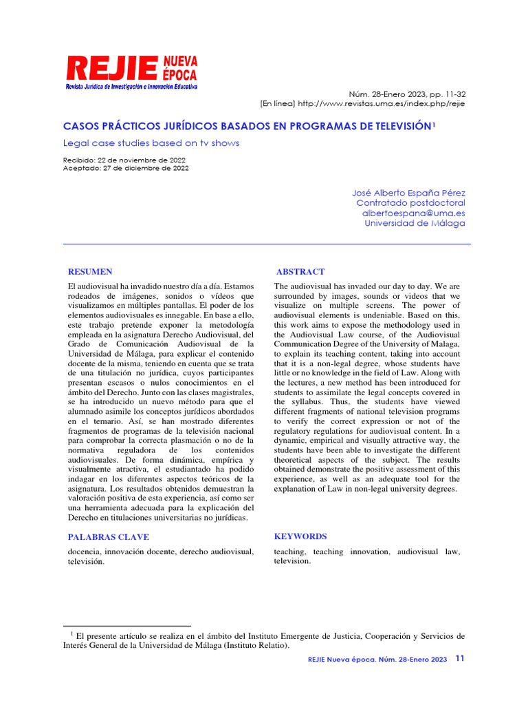 Casos Prácticos Jurídicos Basados en Programas de Televisión | PDF ...