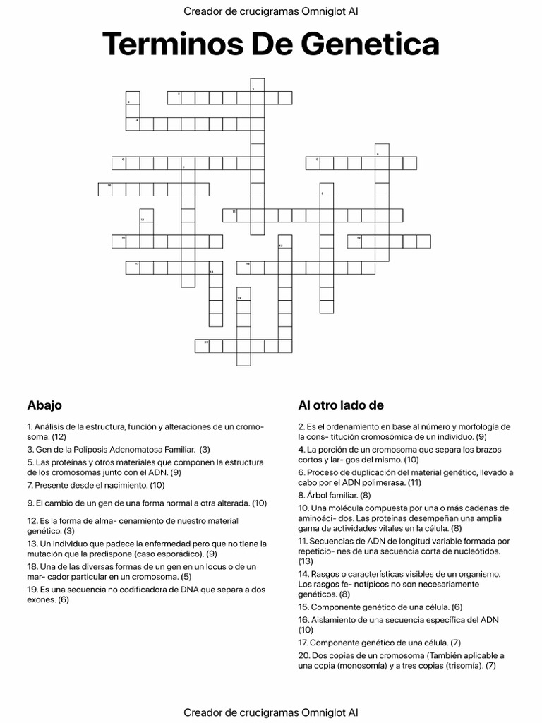 Terminos de Genetica | PDF