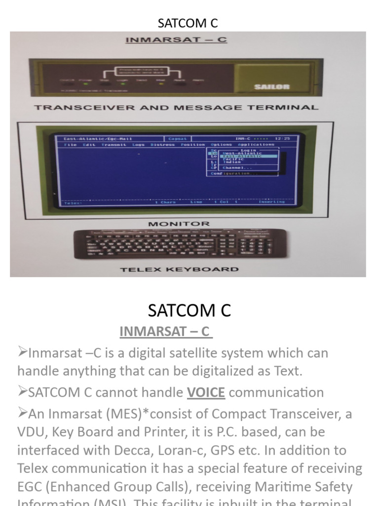 Satcom C | PDF | Communications Satellite | Search And Rescue