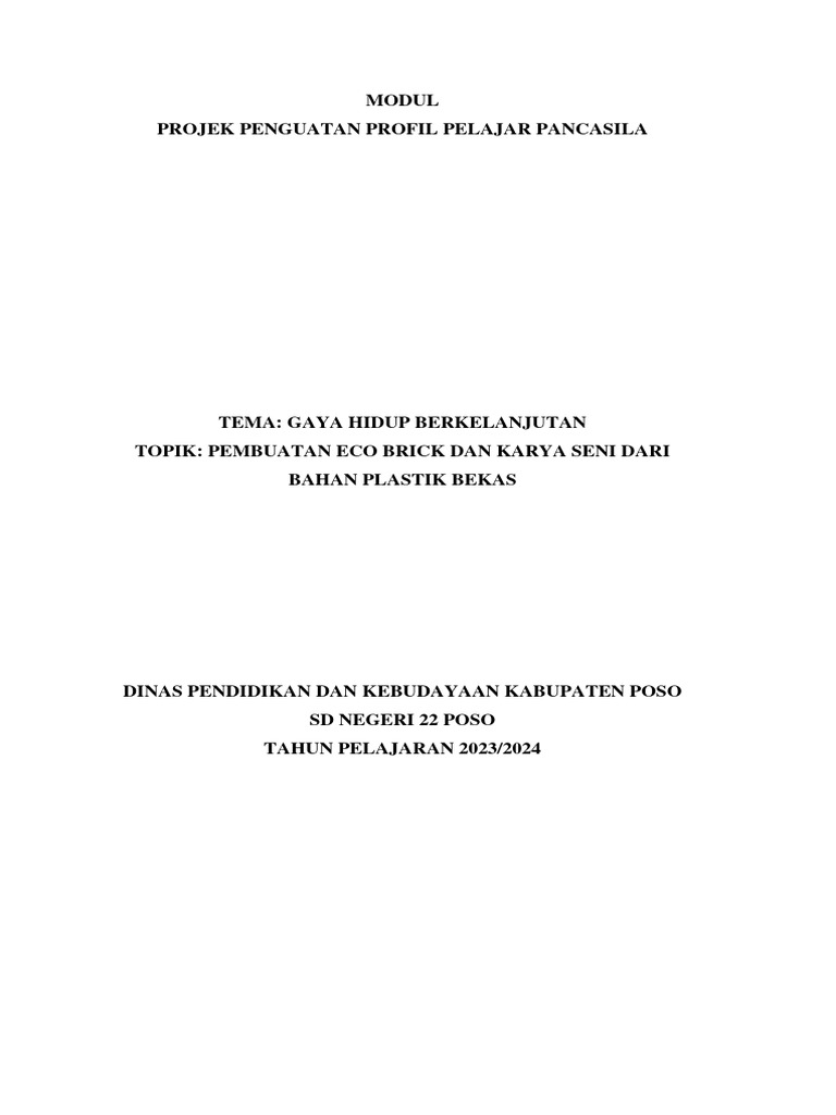 Modul Ajar 2024 | PDF | Karier & Perkembangan