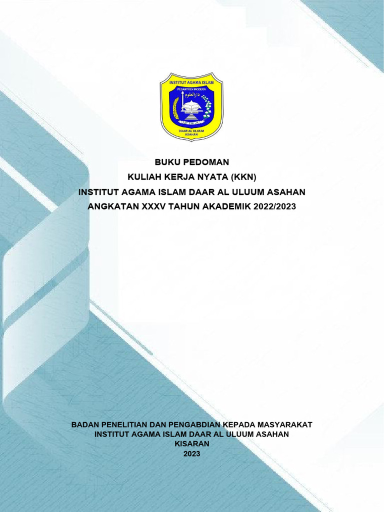 Buku Pedoman KKN Mahasiswa Angkatan 35 T.A. 2022-2023 FINAL ASLI (SCAN) | PDF