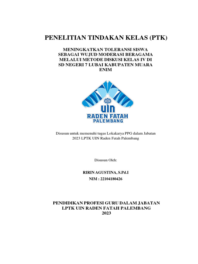 PTK RIRIN 1 Perbaikan (2 | PDF | Karier & Perkembangan