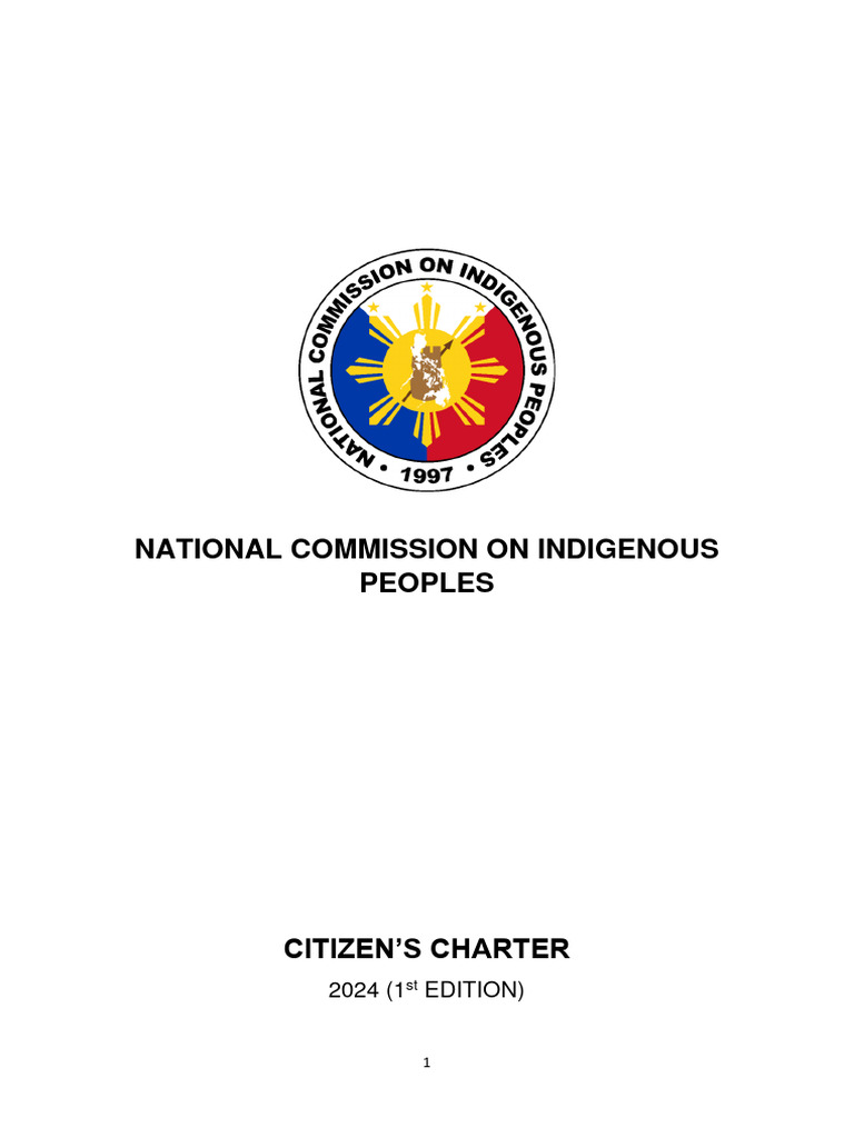 NCIP Citizen's Charter 2024 Overview | PDF | Business | Finance & Money ...