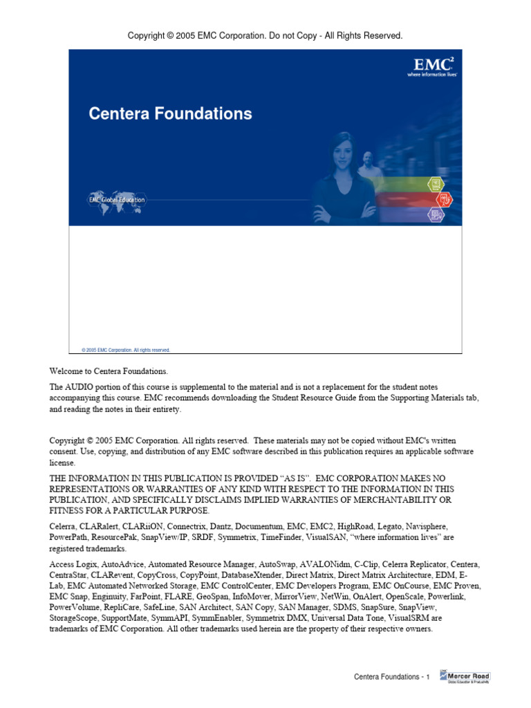 Centera Foundation Student Resource Guide | PDF | Computer Data Storage | Computer File