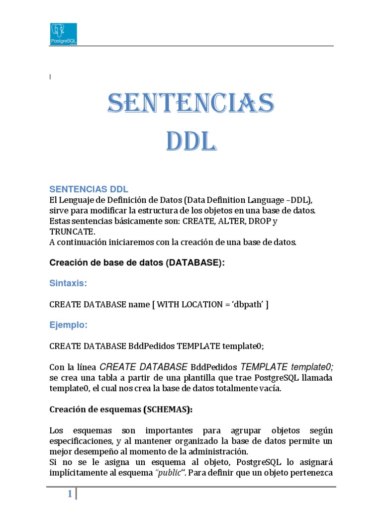 Sentencias DDL-DML | PDF | Diseño de software | Ingeniería de software