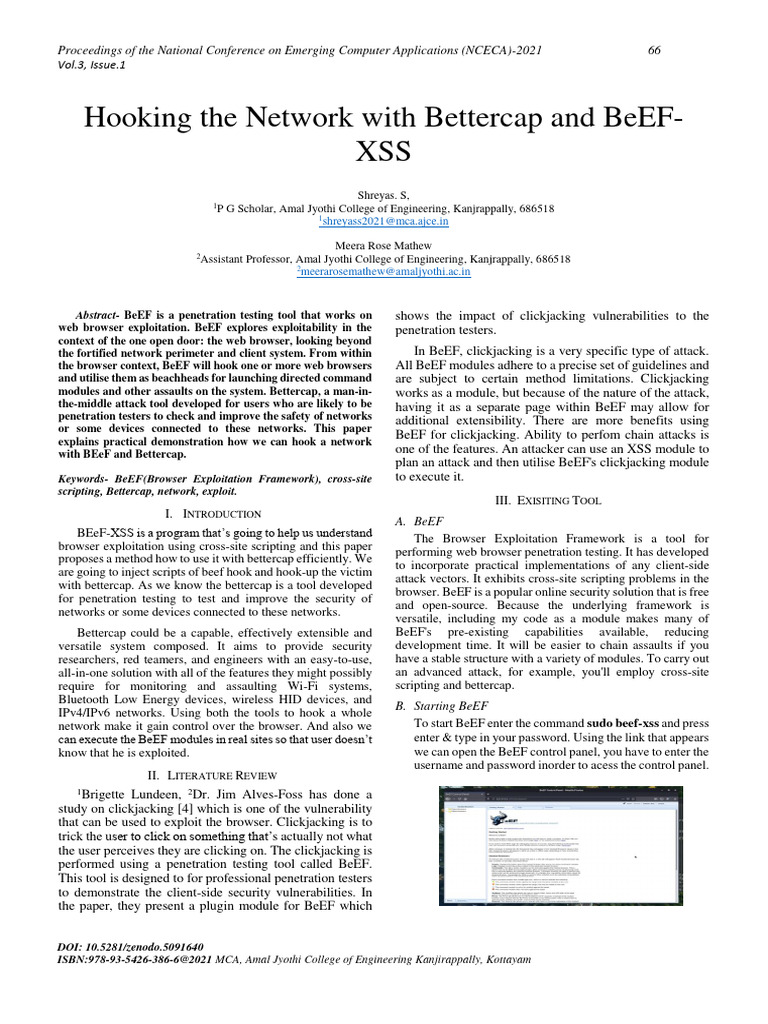 15hooking The Network With Bettercap and BeEF-XSS | PDF | Security | Computer Security