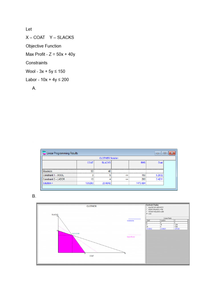 Activity - Linear Programming | PDF Activity - Linear Programming | PDF