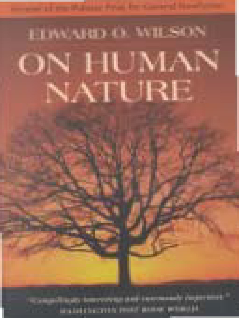 On Human Nature - First Edition by Edward O. Wilson | PDF | Copyright ...