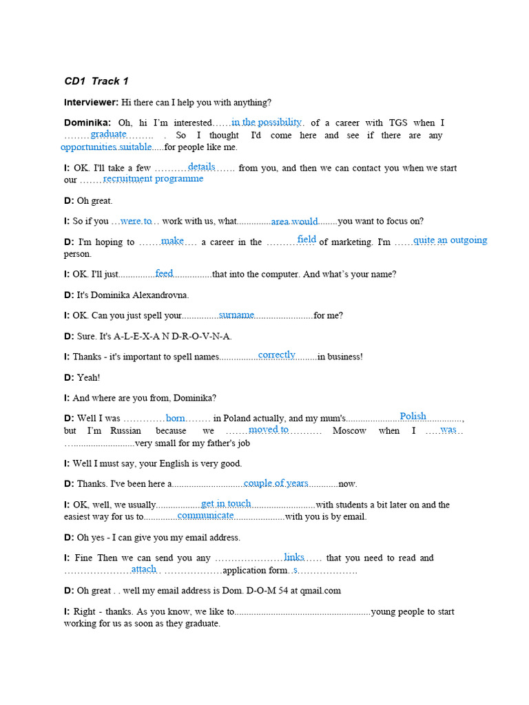 2. Unit 1 Week 9 Dictation (1) | PDF