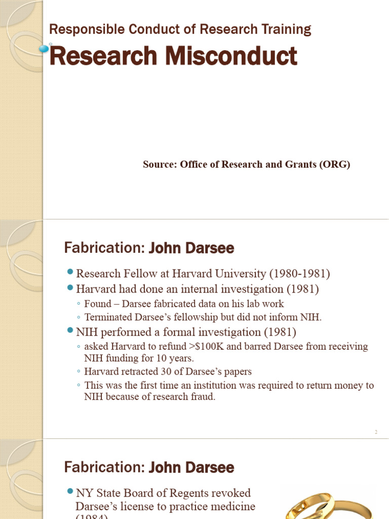 Understanding Research Misconduct | PDF | Francis Crick | James Watson
