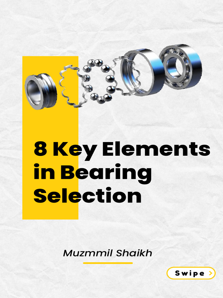 8 Key Elements in Bearing Selection | PDF | Bearing (Mechanical ...