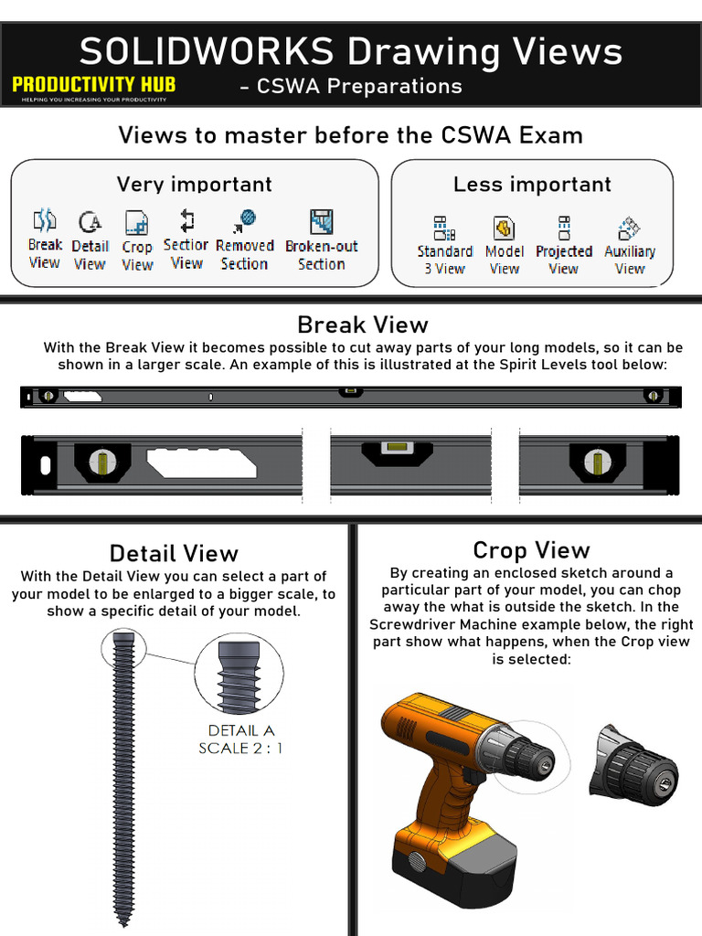 CSWA Drawing View Dictionary | PDF