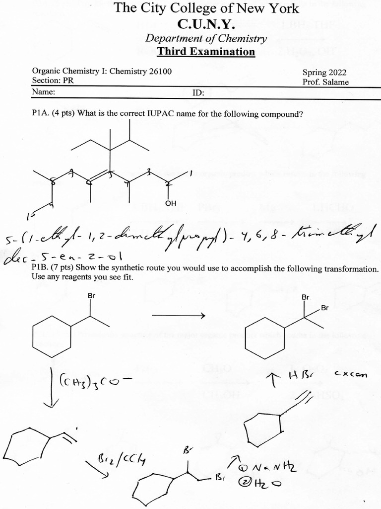 Answer Key E3 SP2022 PDF | PDF