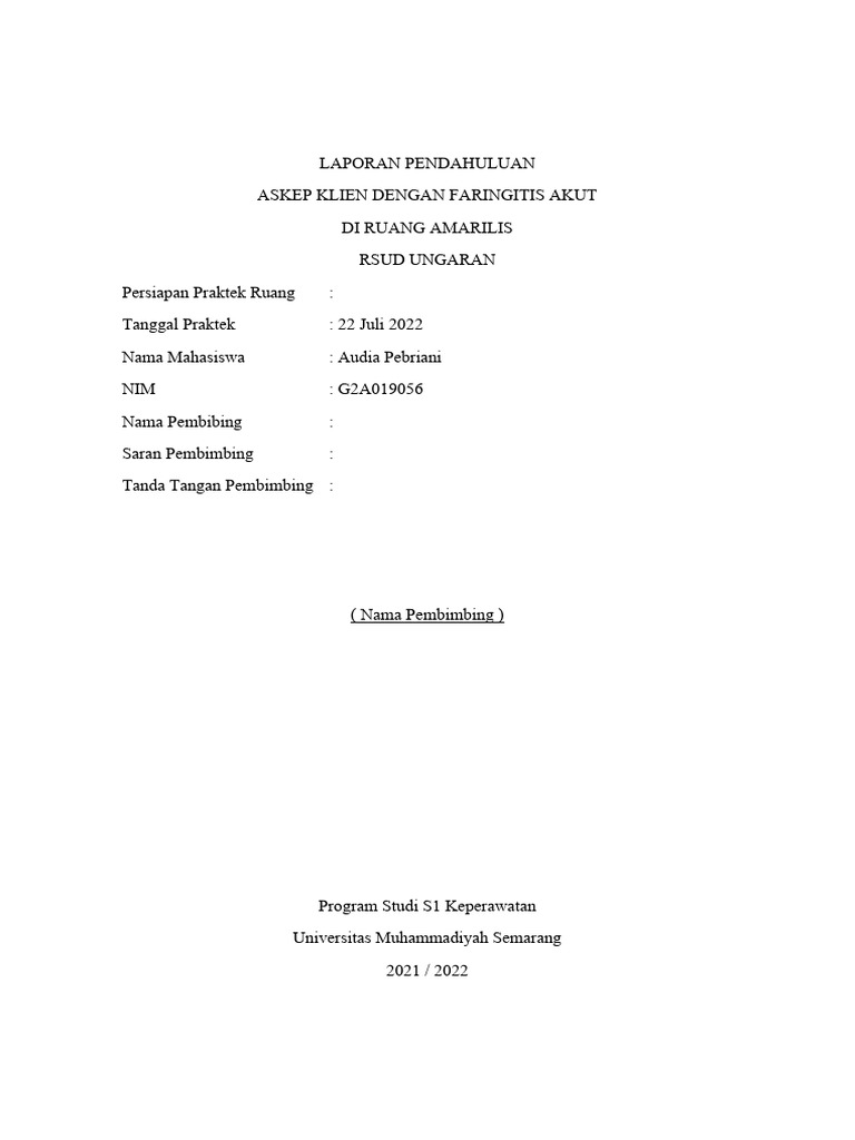 Asuhan Keperawatan Faringitis Akut | PDF