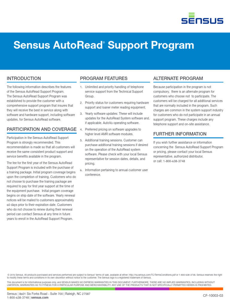 AutoRead Support Data Sheet | PDF | Computing