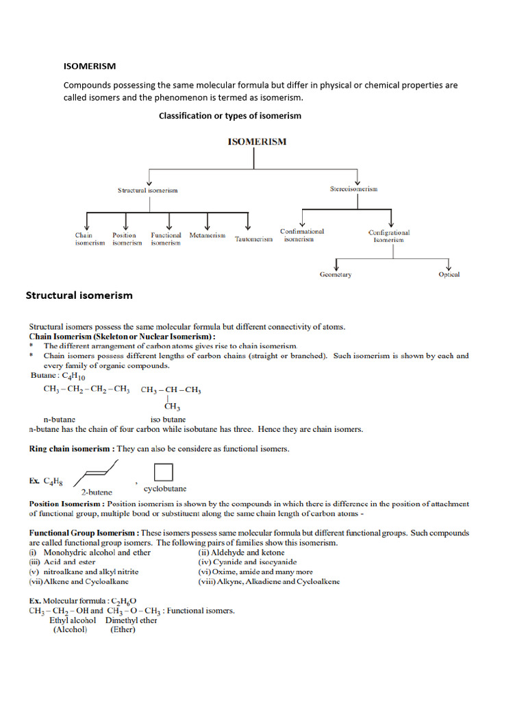 Isomerism | PDF | Wellness