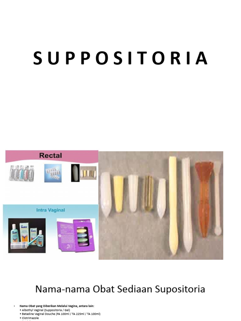 Suppositoria | PDF