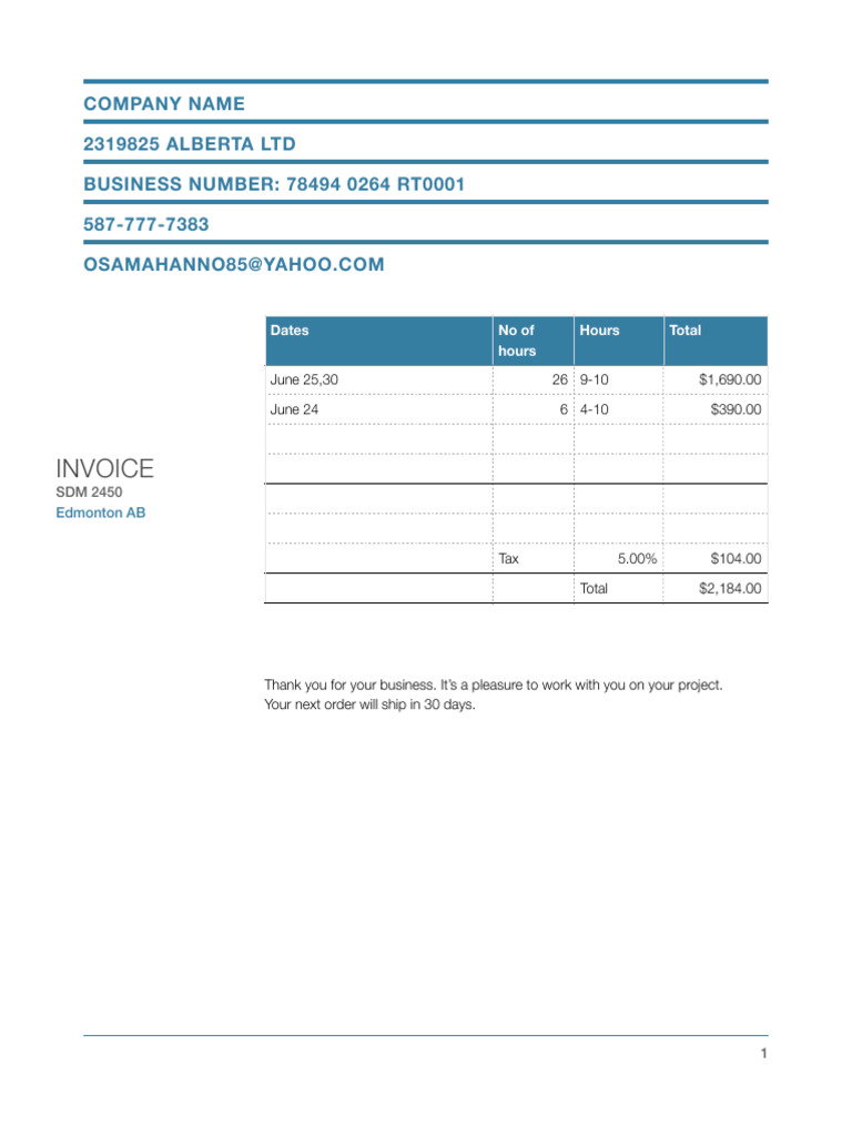 Open Invoice 2 | PDF