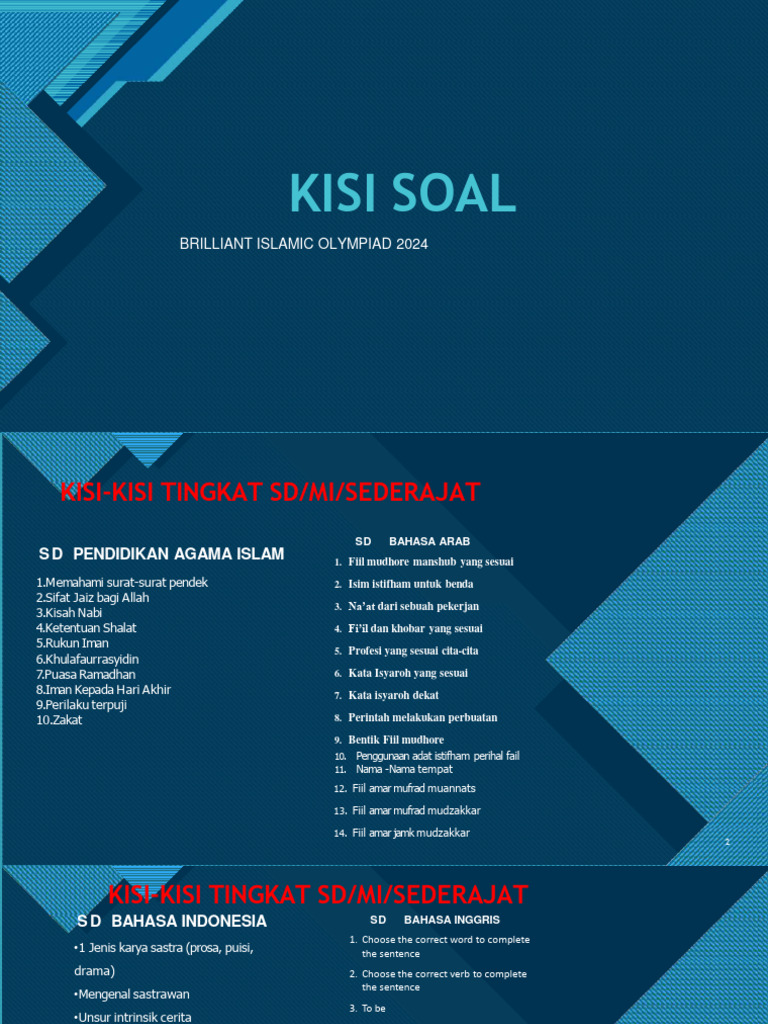 Kisi-Kisi Soal Bio | PDF