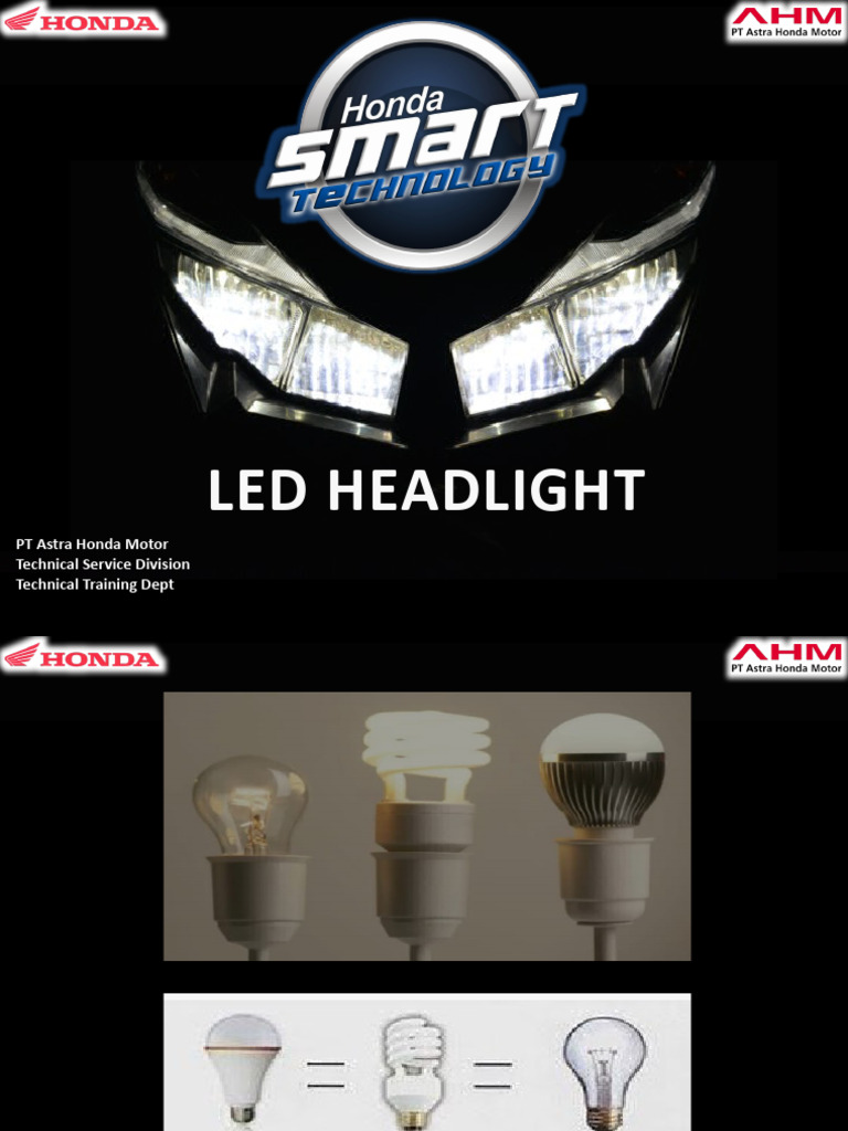 Materi Astra Honda Talknology 4 - LED Headlight Untuk SMK | PDF